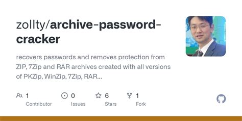 github zollty archive password cracker recovers passwords and