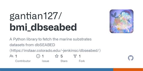 github gantian127 bmi dbseabed a python library to fetch the marine