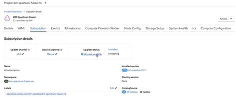 Upgrading Ibm Spectrum Fusion 221 Hci To Version 230