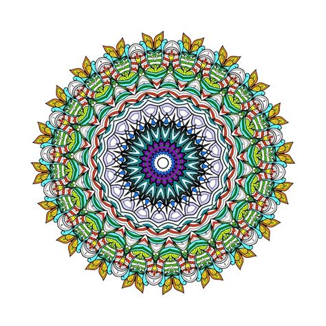 Premium Vector Abstract Background With A Colorful Mandala Pattern Anti Stress Therapy Patterns