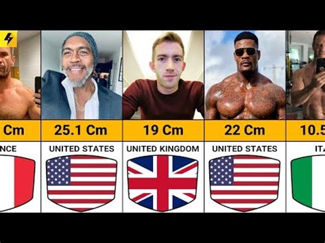 Porn Actors Penis Size 😮 From Different Countriesjonisins Youtube