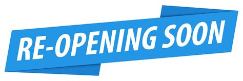 곧 다시 열기 배너 음성 거품 라벨 리본 템플릿 벡터 스톡 일러스트레이션 벡터에 대한 스톡 벡터 아트 및 기타 이미지 벡터