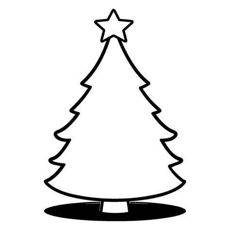 Christmas Tree Vector Silhouette Clipart Vintage Tree Silhouette