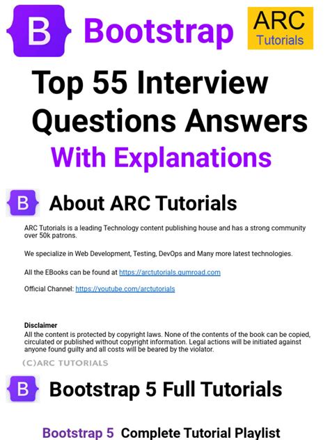 Bootstrap Top 50 Interview Questions Answers Pdf Version Pdf