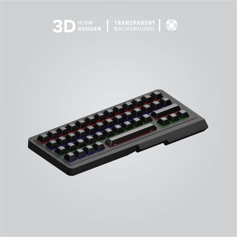 Premium Psd Psd Keyboard 3d Illustration