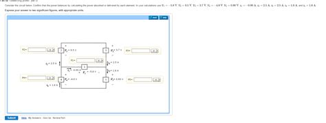 Solved Consider The Circuit Below Confirm That The Power Chegg