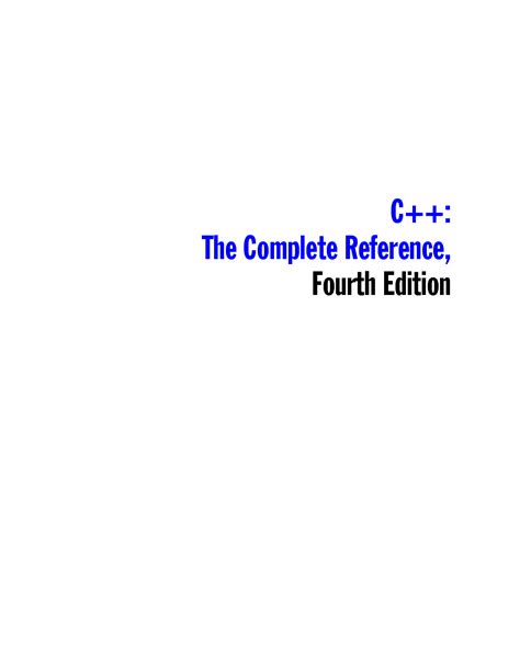 Solution Cpp The Complete Reference 4e 1 Studypool