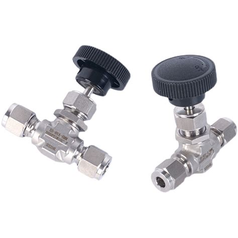 不锈钢316l卡套截止阀针型阀面板式安装针阀流量调节阀模锻针阀 虎窝淘