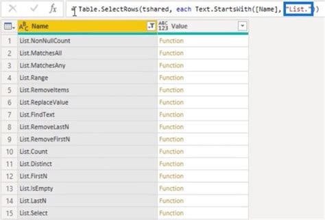 Power Query Functions Keywords And Identifiers