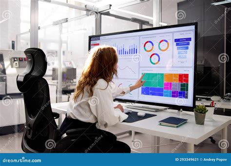 Financial Business Analytics Data Dashboard Stock Image Image Of Hand