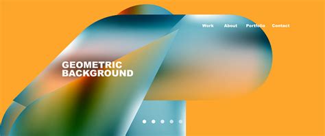 방문 페이지 배경 템플릿입니다 다채로운 플라스틱 둥근 모양 추상적 인 구성 벽지 배너 배경에 대한 벡터 일러스트 레이 션 3차원 형태에 대한 스톡 벡터 아트 및 기타 이미지