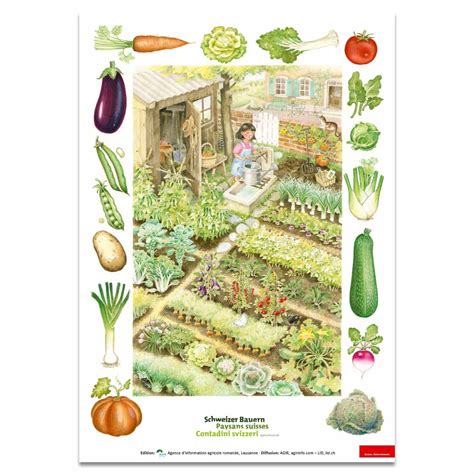 Poster Potager Boutique Des Paysannes And Paysans Suisses