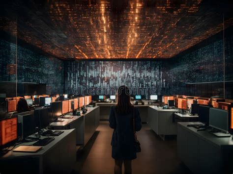 Securing Digital World Data Privacy And Cybersecurity Stock Image Image Of Firewall Browsing