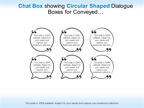 Presentation1chat Box Showing Circular Shaped Dialogue Boxes For Conveyed Messages Powerpoint