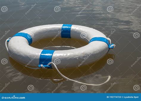 Sea Life Saver Float On The Sea Surface Stock Image Image Of Equipment Life 192774723