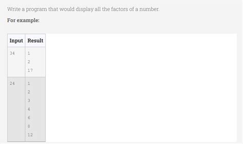 Solved Write A Program That Would Display All The Factors Of
