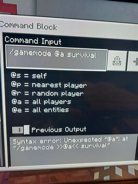 Command Block Issue Rminecraft