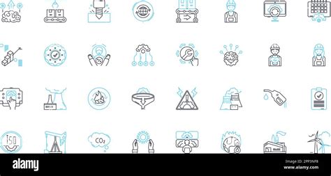Intelligent Workplace Linear Icons Set Smart Productive Efficient