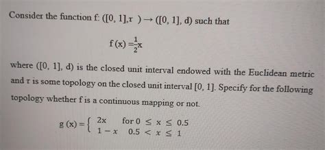 consider the function f [0 1] τ → [0 1] d such that