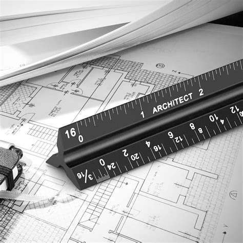 12 Architectural Scale Ruler Aluminum Architect Scale