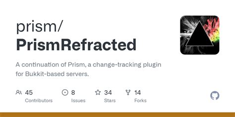 Github Prism Prismrefracted A Continuation Of Prism A Change Tracking Plugin For Bukkit