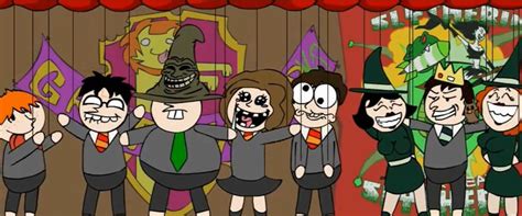 comparison gryffindor and slytherin by evil9731 on deviantart