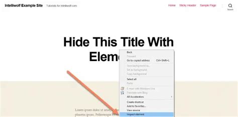 How To Find Code Using Inspect Element Chrome IE Firefox Safari