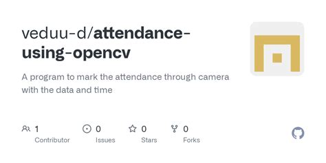 github veduu d attendance using opencv a program to mark the attendance through camera with
