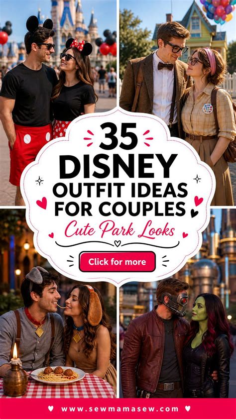 35 Disney Outfit Ideas For Couples Cute Park Looks Sew Mama Sew