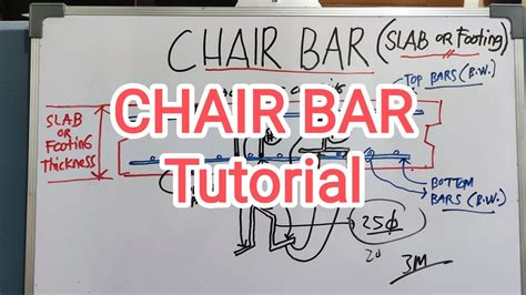 Tutorial Chair Bar Slab And Footing Buhay Construction Youtube