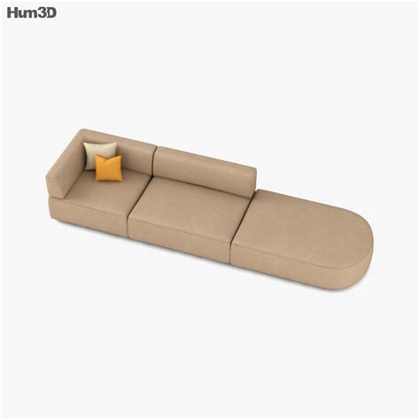 Inclass Entropy Sofa 3d Model Download In Max Obj Fbx C4d