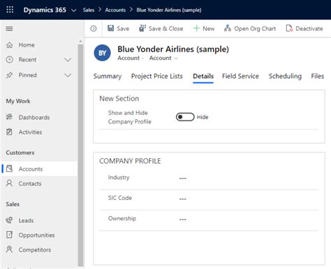 Use The Flip Switch Control To Show And Hide Sections On A Form Carl De Souza