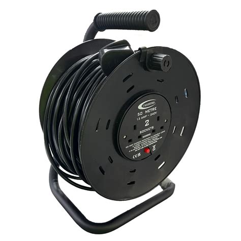 Cable Reel Extension Lead 2 Gang 240v13a 50m Onesite Group
