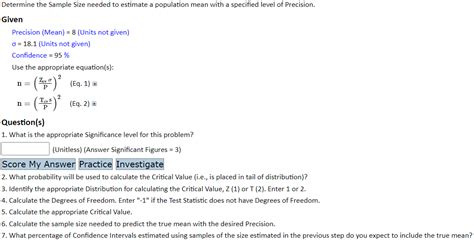 Solved Determine The Sample Size Needed To Estimate A Chegg