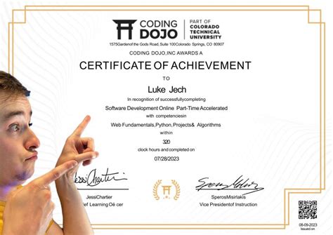 Luke Jech On Linkedin Dojosuccess Codingdojo