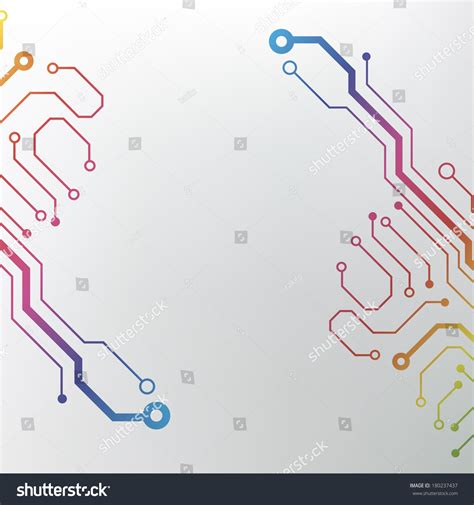 Circuit Board Pattern Abstract Technology Circuit Stock Vector Royalty Free 180237437