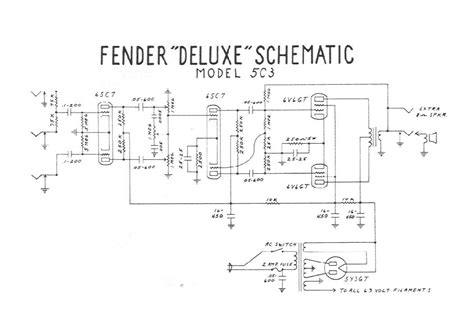 Deciphering The Inner Workings Of The Fender Deluxe A Schematic Breakdown