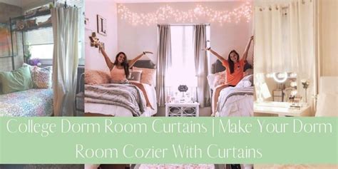 12 Types Of College Dorm Room Curtains For Cozier Room
