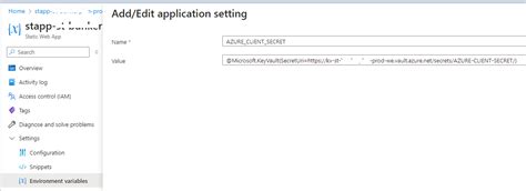 Azure Static Web App Failed To Retrieve Secrets From Key Vault Microsoft Qanda