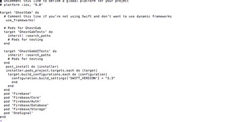 Ios One Signal Appdelegateswift138 No Such Module Onesignal