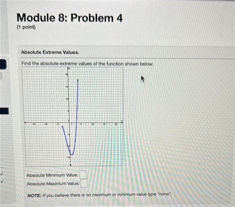solved find the absolute extreme values of the function