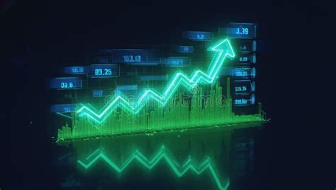 Financial Data Visualization With Upward Trend Analysis Chart Stock Illustration Illustration