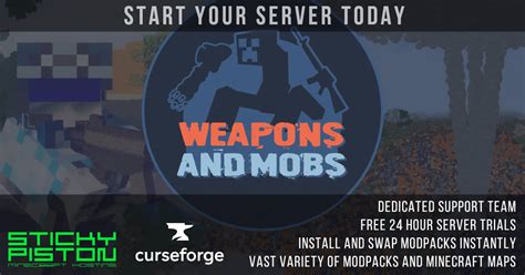 Weapons And Mobs Server Hosting