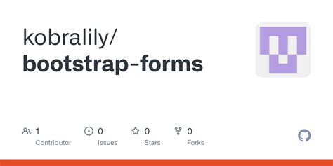 Github Kobralilybootstrap Forms