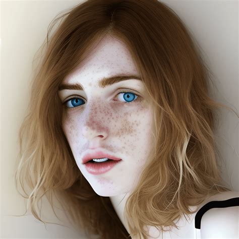 French Girl With Freckles · Creative Fabrica