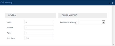 Configuring Call Waiting
