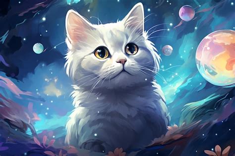 8 000 Anime Cute Galaxy Cat Pictures