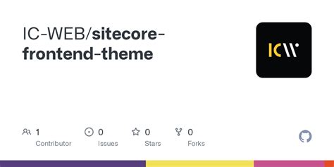 GitHub IC WEB Sitecore Frontend Theme