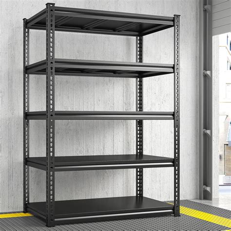 Heavy Duty Storage Shelves 5 Tier Metal Rack 2000lbs 36w X 72h