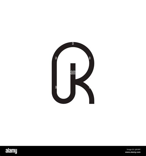 Letter R K Simple Loop Geometric Line Art Logo Vector Stock Vector Image And Art Alamy